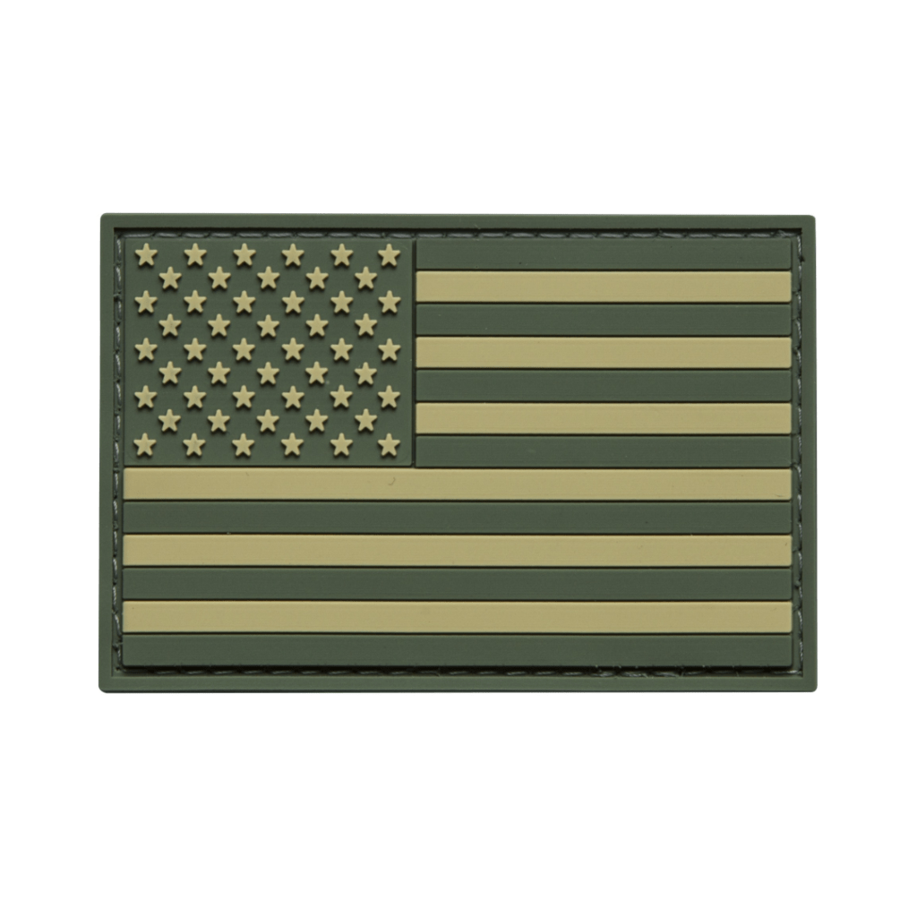 American Flag Vinyl Patch with Velcro - IWI US